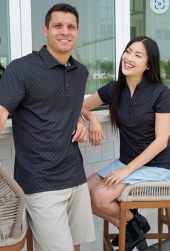 Simplot Promo for Sales Reps - Greg Norman Micro Pique Spinner Print Polo